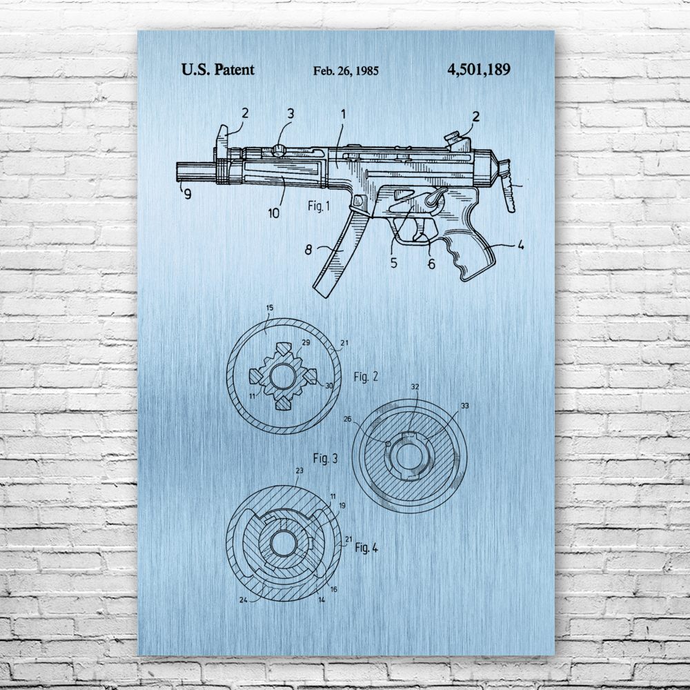 Submachine Gun Blueprints