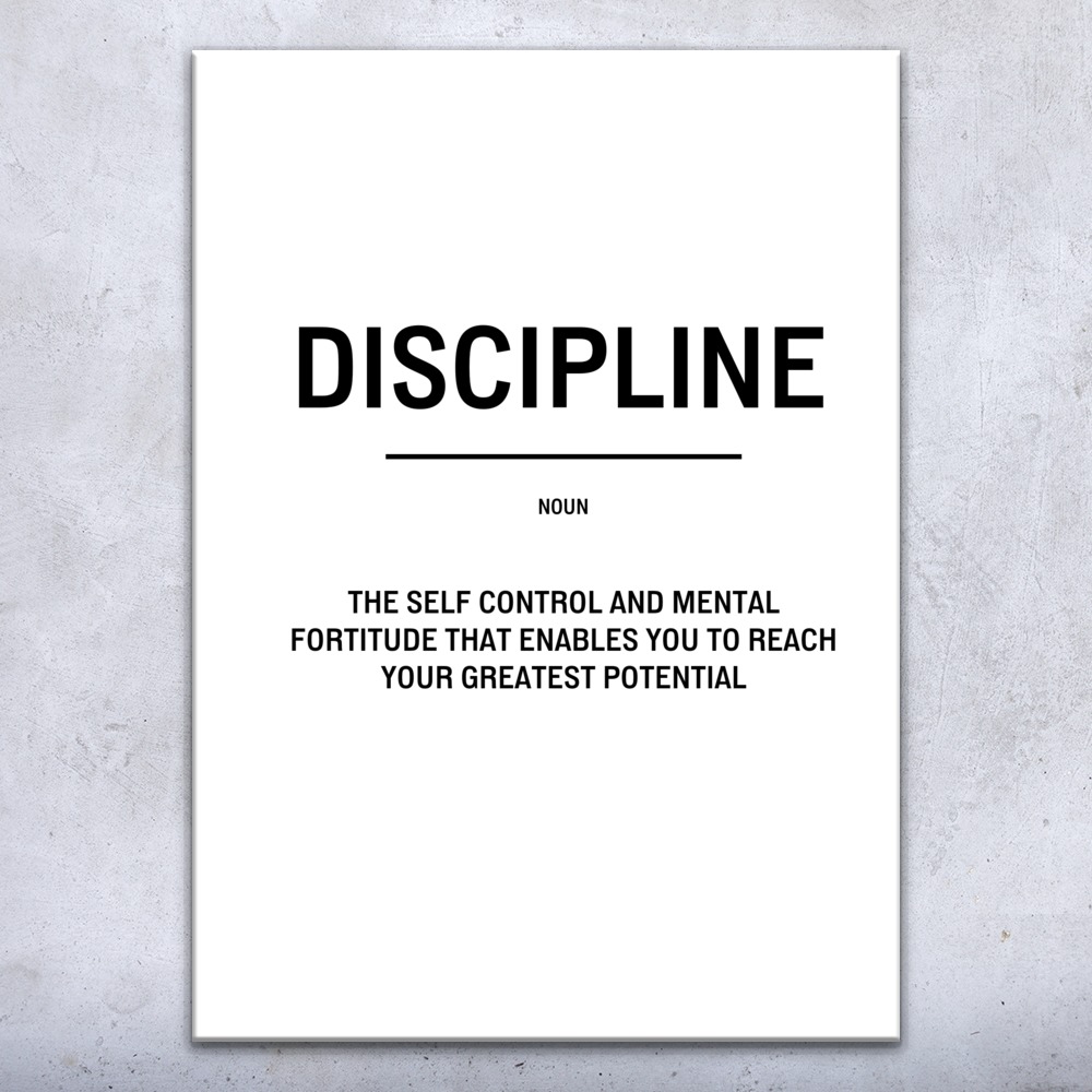 Self Discipline Poster For School